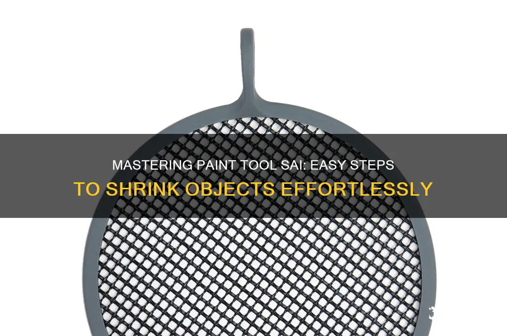 Mastering Paint Tool Sai: Easy Steps To Shrink Objects Effortlessly ...