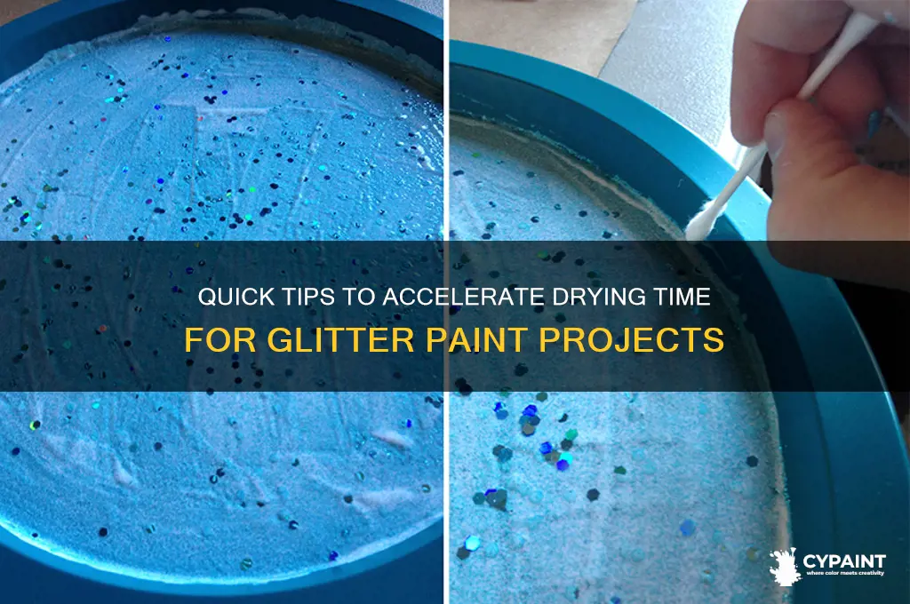 Quick Tips To Accelerate Drying Time For Glitter Paint Projects | CyPaint