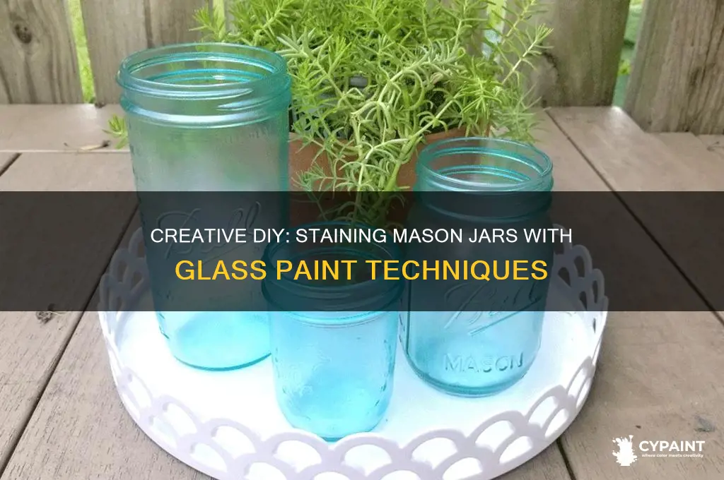 Creative Diy: Staining Mason Jars With Glass Paint Techniques | CyPaint