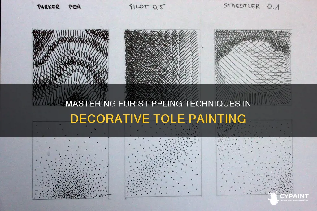 Mastering Fur Stippling Techniques In Decorative Tole Painting | CyPaint