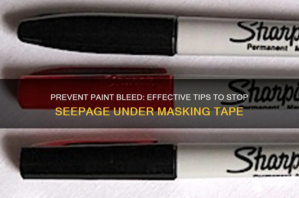 Prevent Paint Bleed: Effective Tips To Stop Seepage Under Masking Tape ...