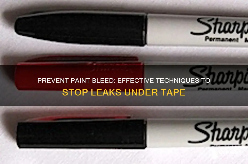 Prevent Paint Bleed: Effective Techniques To Stop Leaks Under Tape ...