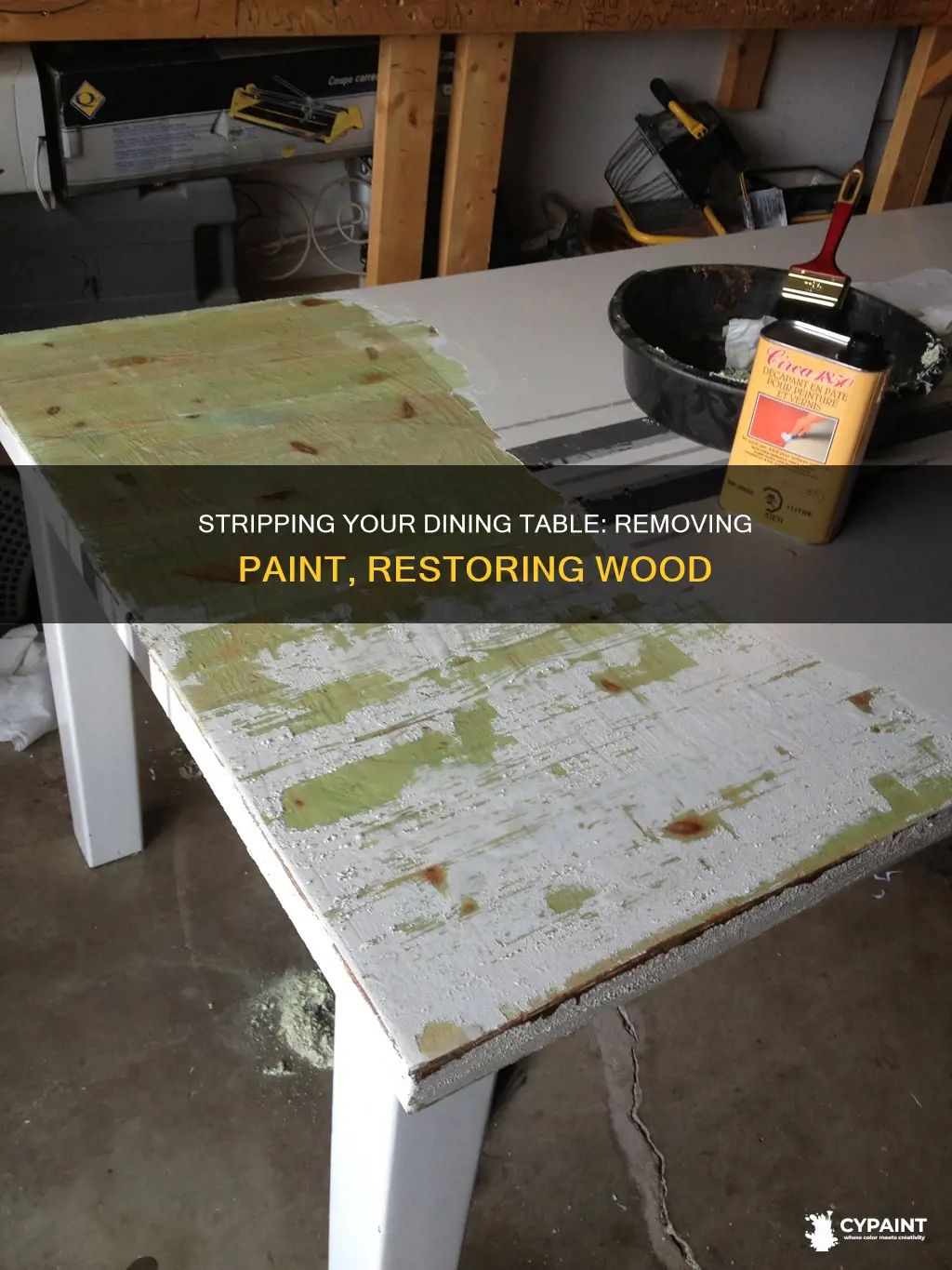 Stripping Your Dining Table: Removing Paint, Restoring Wood | CyPaint