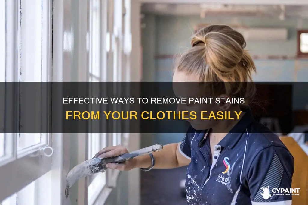 Effective Ways To Remove Paint Stains From Your Clothes Easily | CyPaint