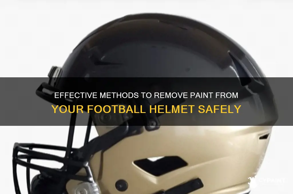 Effective Methods To Remove Paint From Your Football Helmet Safely ...