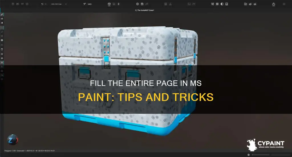 Fill The Entire Page In Ms Paint: Tips And Tricks | CyPaint