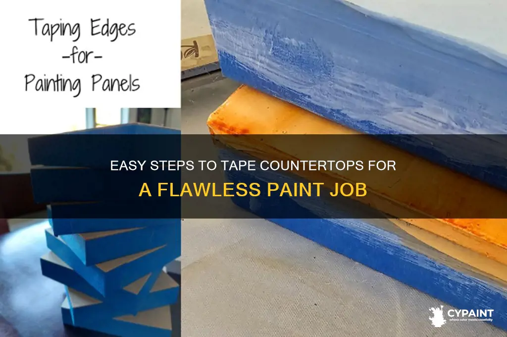 Easy Steps To Tape Countertops For A Flawless Paint Job | CyPaint