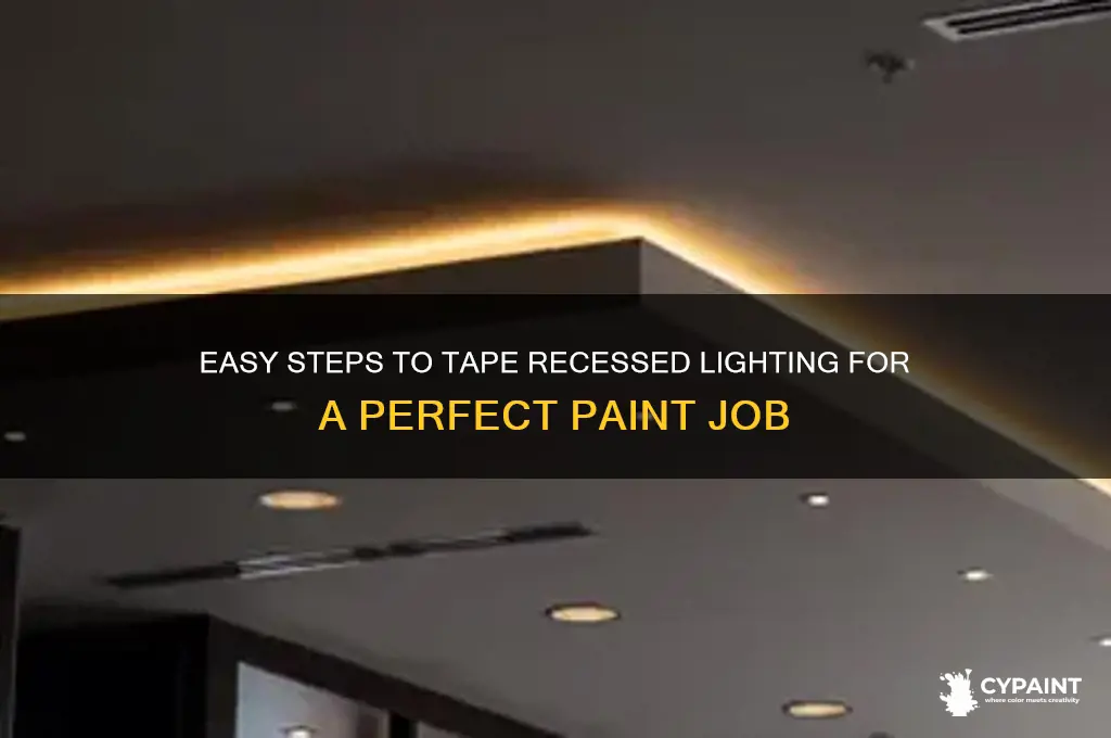 Easy Steps To Tape Recessed Lighting For A Perfect Paint Job | CyPaint