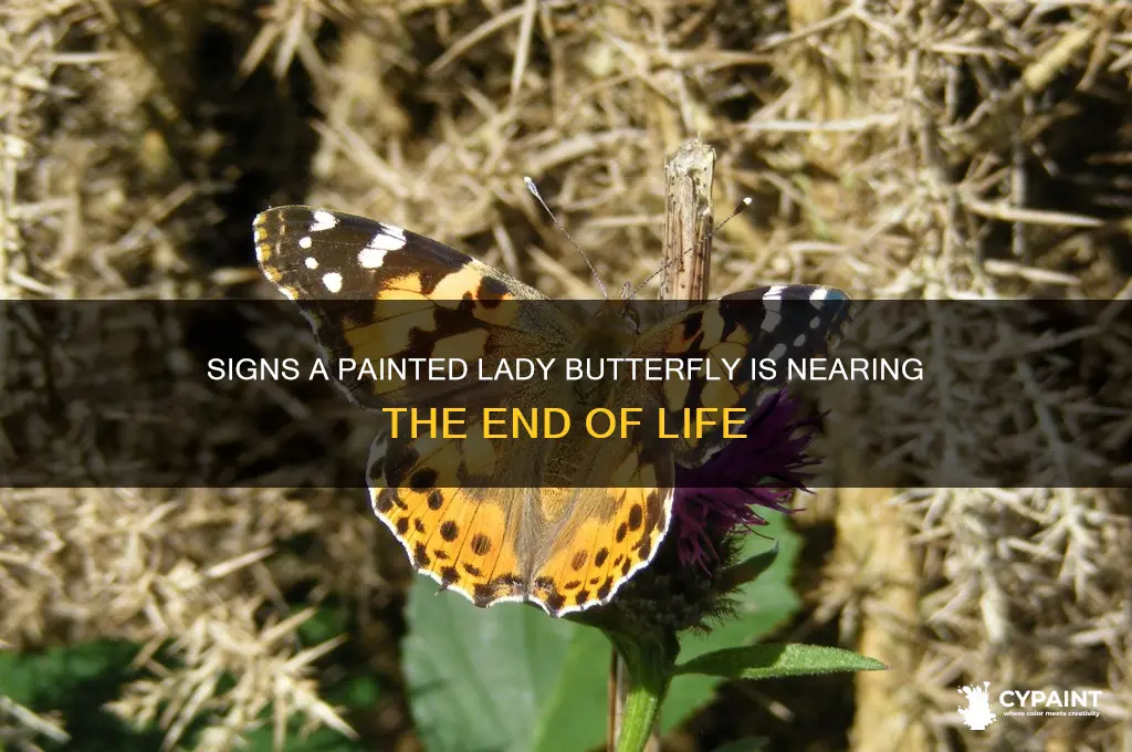 Signs A Painted Lady Butterfly Is Nearing The End Of Life | CyPaint