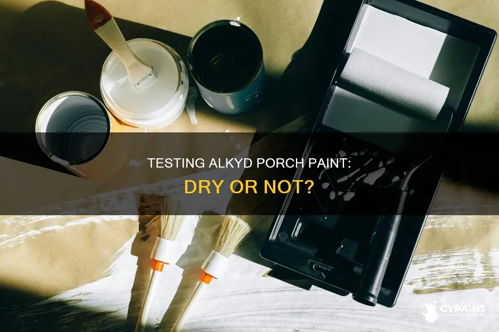 Testing Alkyd Porch Paint: Dry Or Not? | CyPaint