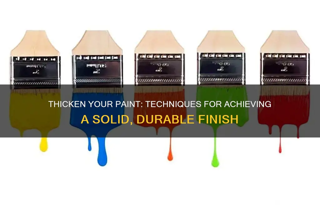 Thicken Your Paint: Techniques For Achieving A Solid, Durable Finish ...