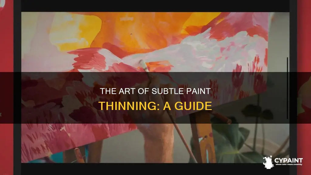 The Art Of Subtle Paint Thinning: A Guide | CyPaint