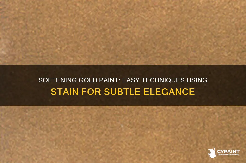 Softening Gold Paint: Easy Techniques Using Stain For Subtle Elegance ...
