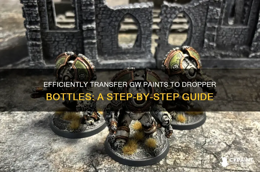 Efficiently Transfer Gw Paints To Dropper Bottles: A Step-By-Step Guide ...