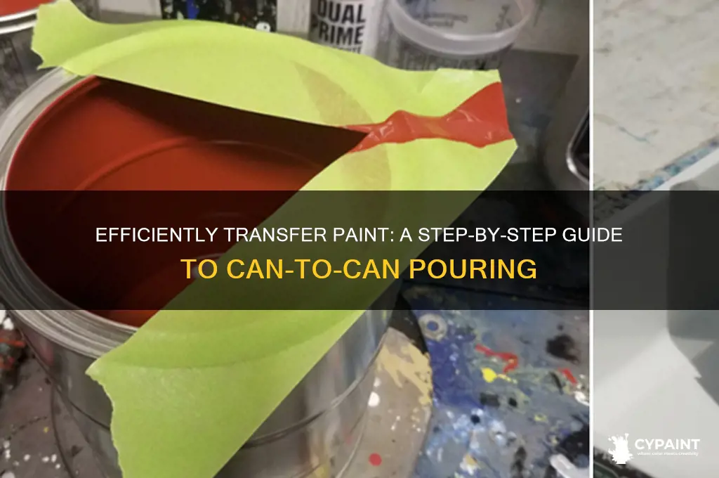 Efficiently Transfer Paint: A Step-By-Step Guide To Can-To-Can Pouring ...