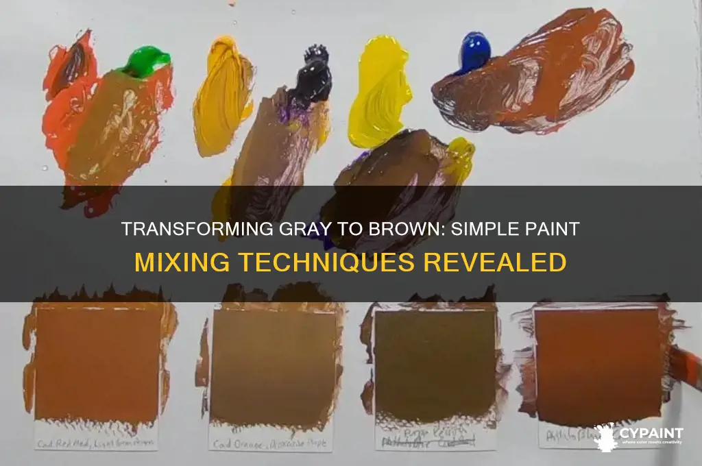 Transforming Gray To Brown: Simple Paint Mixing Techniques Revealed ...