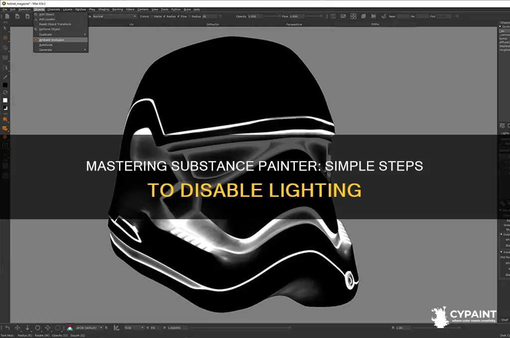 Mastering Substance Painter: Simple Steps To Disable Lighting | CyPaint