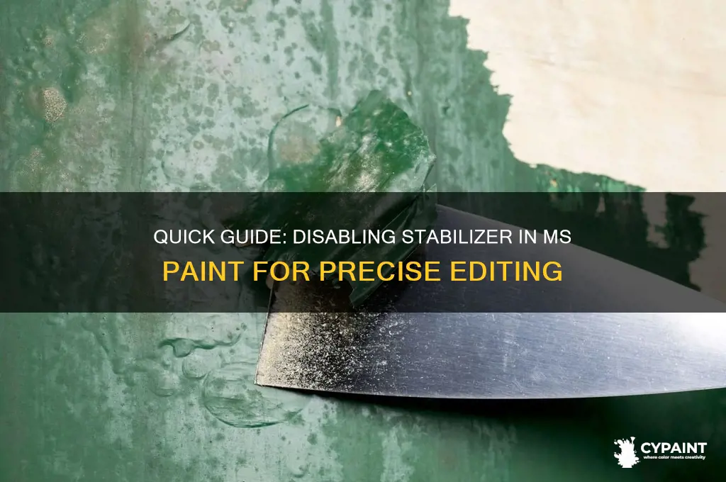 Quick Guide: Disabling Stabilizer In Ms Paint For Precise Editing | CyPaint