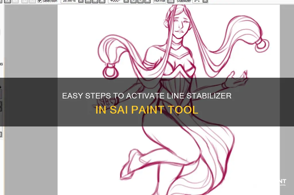 Easy Steps To Activate Line Stabilizer In Sai Paint Tool | CyPaint