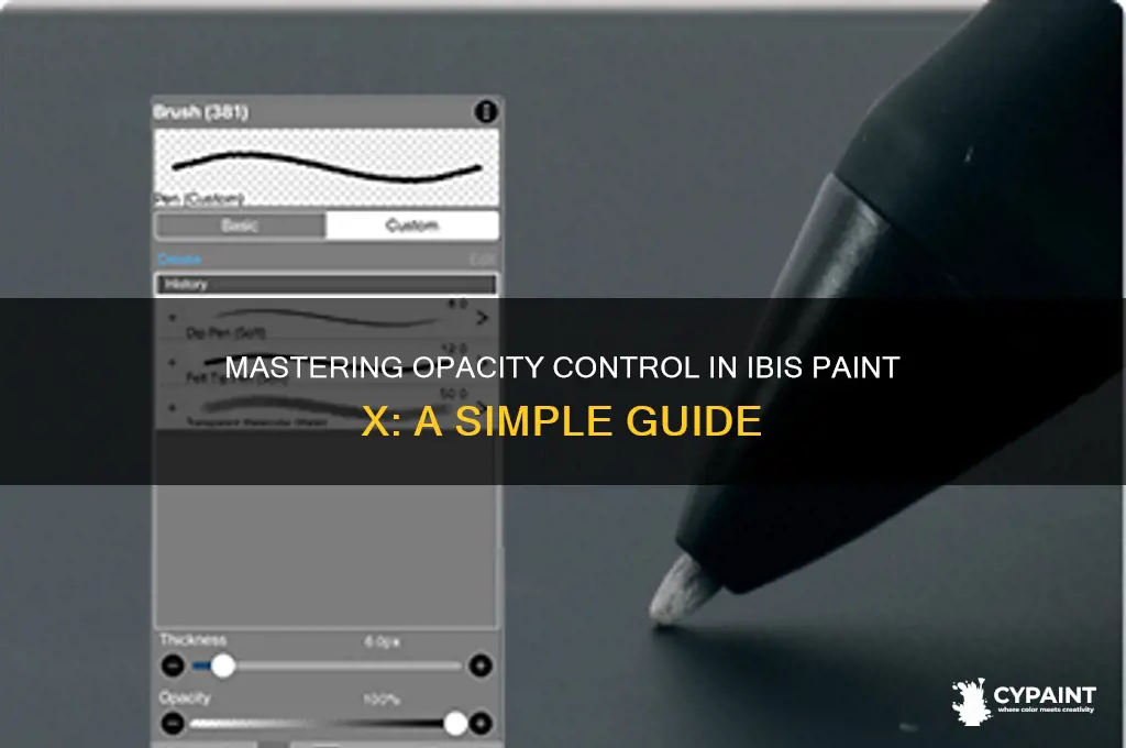 Mastering Opacity Control In Ibis Paint X: A Simple Guide | CyPaint