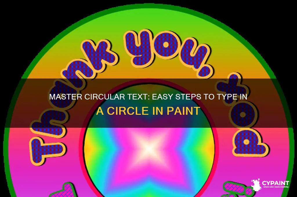 Master Circular Text: Easy Steps To Type In A Circle In Paint | CyPaint