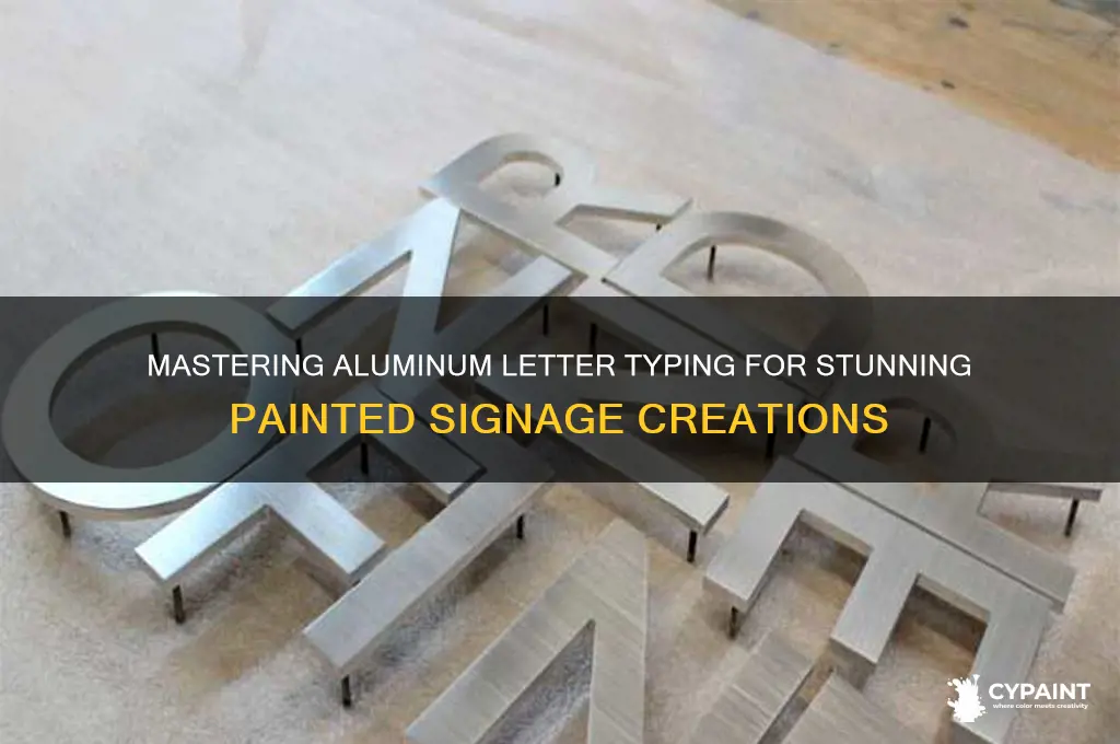 Mastering Aluminum Letter Typing For Stunning Painted Signage Creations ...