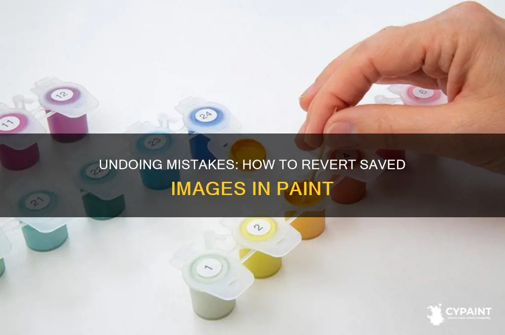Undoing Mistakes: How To Revert Saved Images In Paint | CyPaint