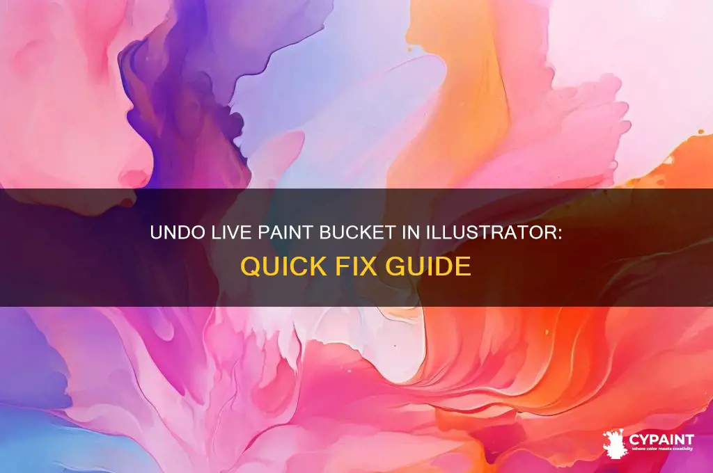 Undo Live Paint Bucket In Illustrator: Quick Fix Guide | CyPaint