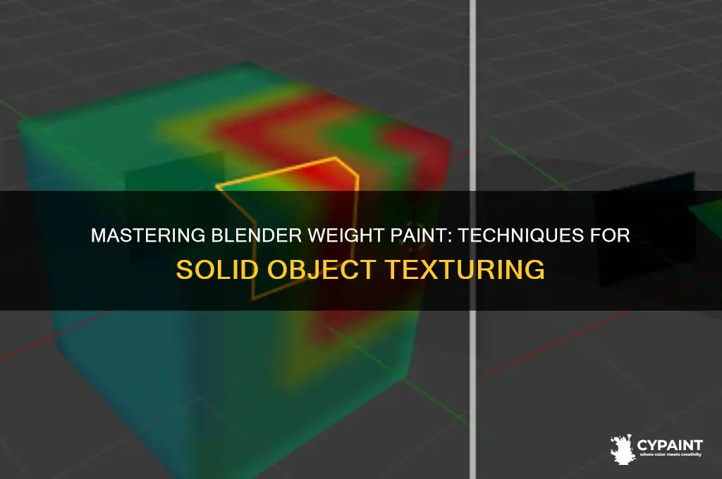 Mastering Blender Weight Paint: Techniques For Solid Object Texturing ...
