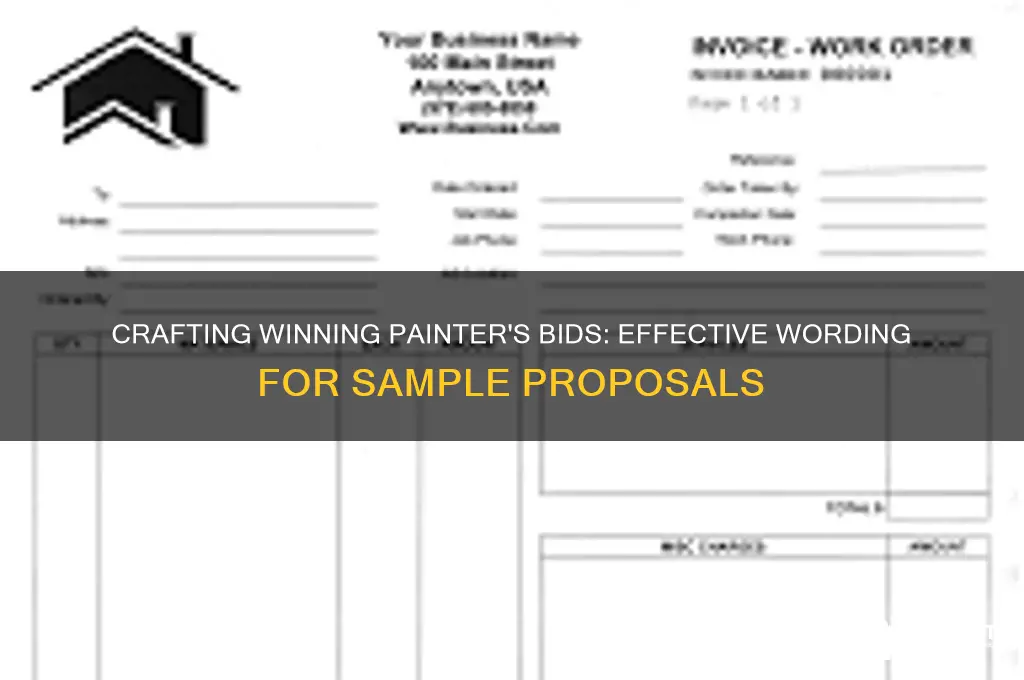 Crafting Winning Painter's Bids: Effective Wording For Sample Proposals ...