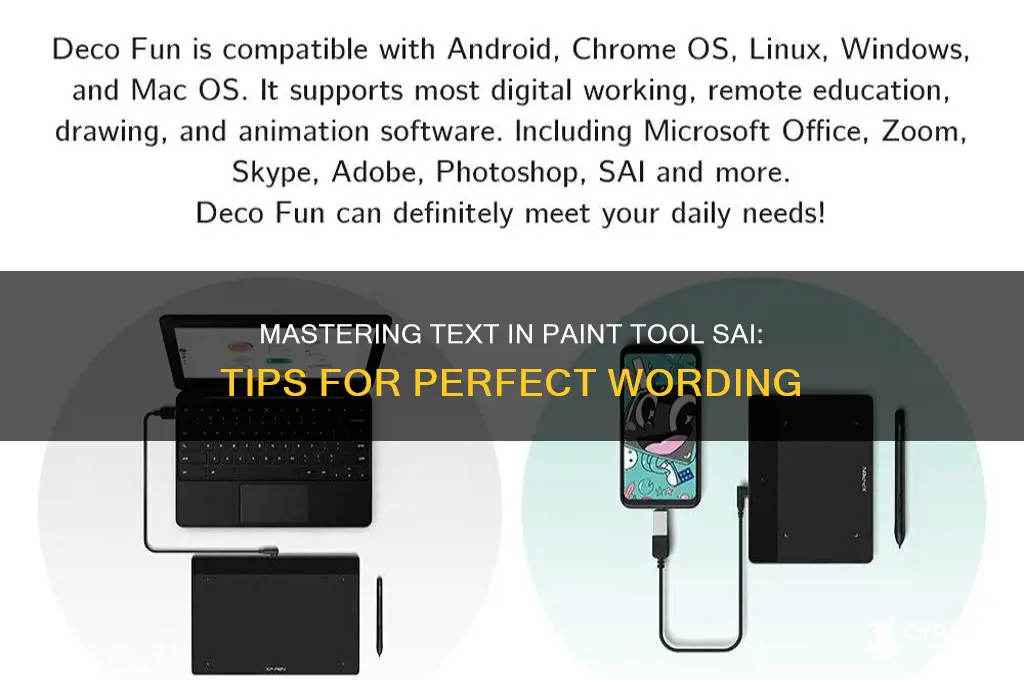 Mastering Text In Paint Tool Sai: Tips For Perfect Wording | CyPaint