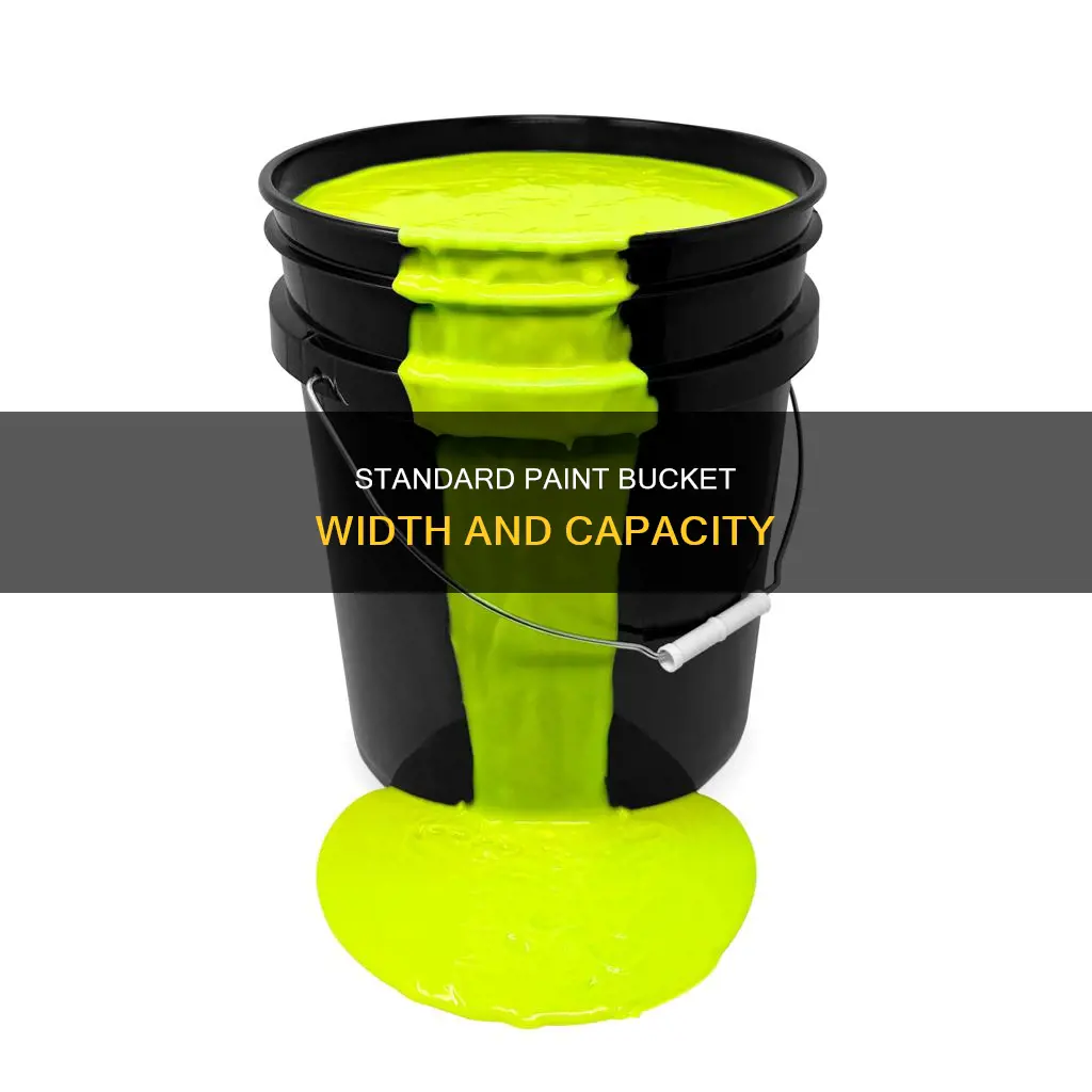 Standard Paint Bucket Width And Capacity | CyPaint