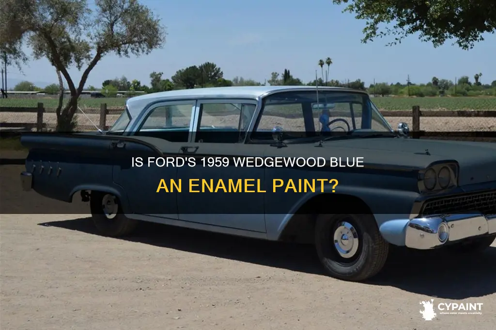 Is Ford's 1959 Wedgewood Blue An Enamel Paint? | CyPaint
