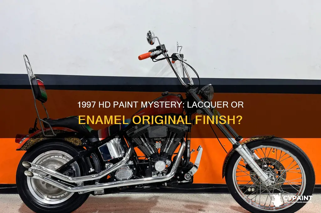 1997 Hd Paint Mystery: Lacquer Or Enamel Original Finish? | CyPaint
