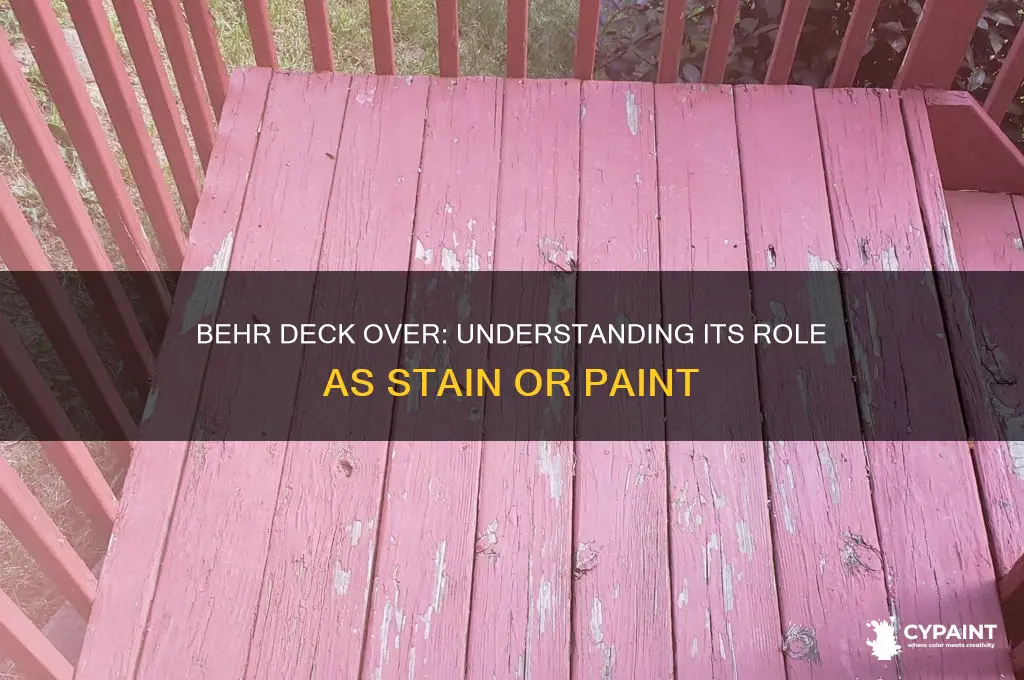 Behr Deck Over: Understanding Its Role As Stain Or Paint | CyPaint