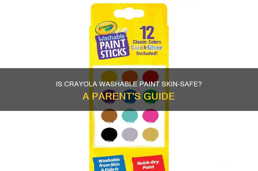 Is Crayola Washable Paint Skin-Safe? A Parent's Guide | CyPaint