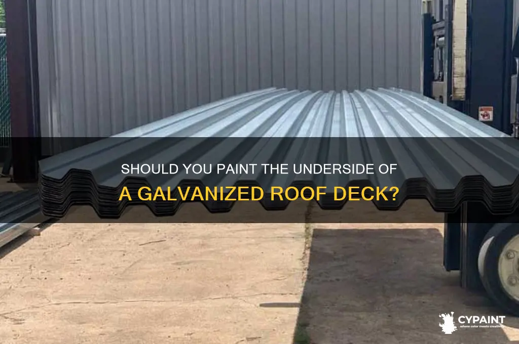 Should You Paint The Underside Of A Galvanized Roof Deck? | CyPaint