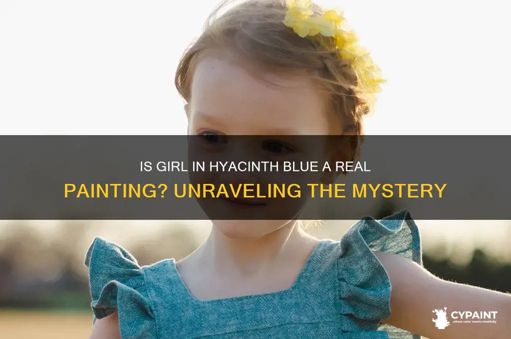 Is Girl In Hyacinth Blue A Real Painting? Unraveling The Mystery | CyPaint