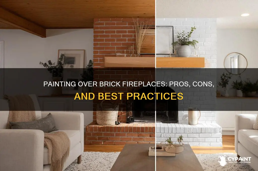 Painting Over Brick Fireplaces: Pros, Cons, And Best Practices | CyPaint