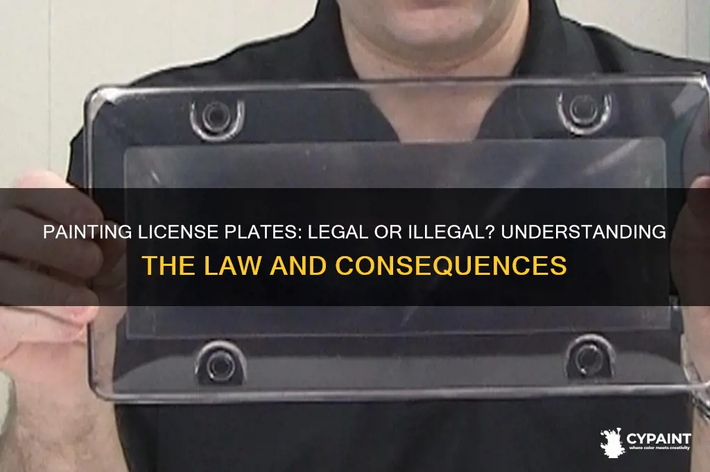 Painting License Plates: Legal Or Illegal? Understanding The Law And ...