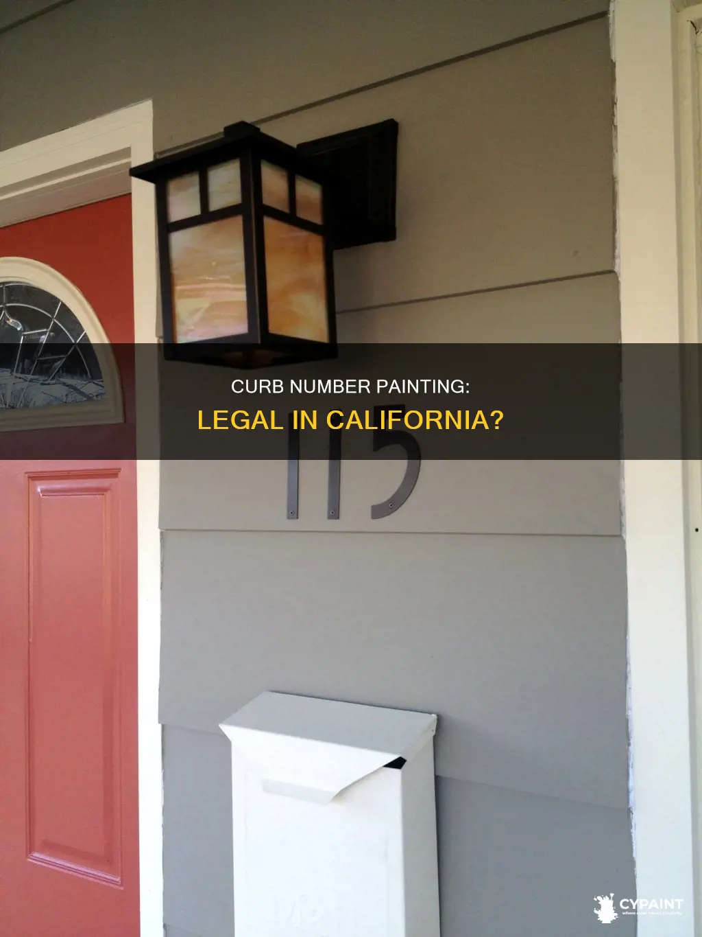 Curb Number Painting: Legal In California? | CyPaint