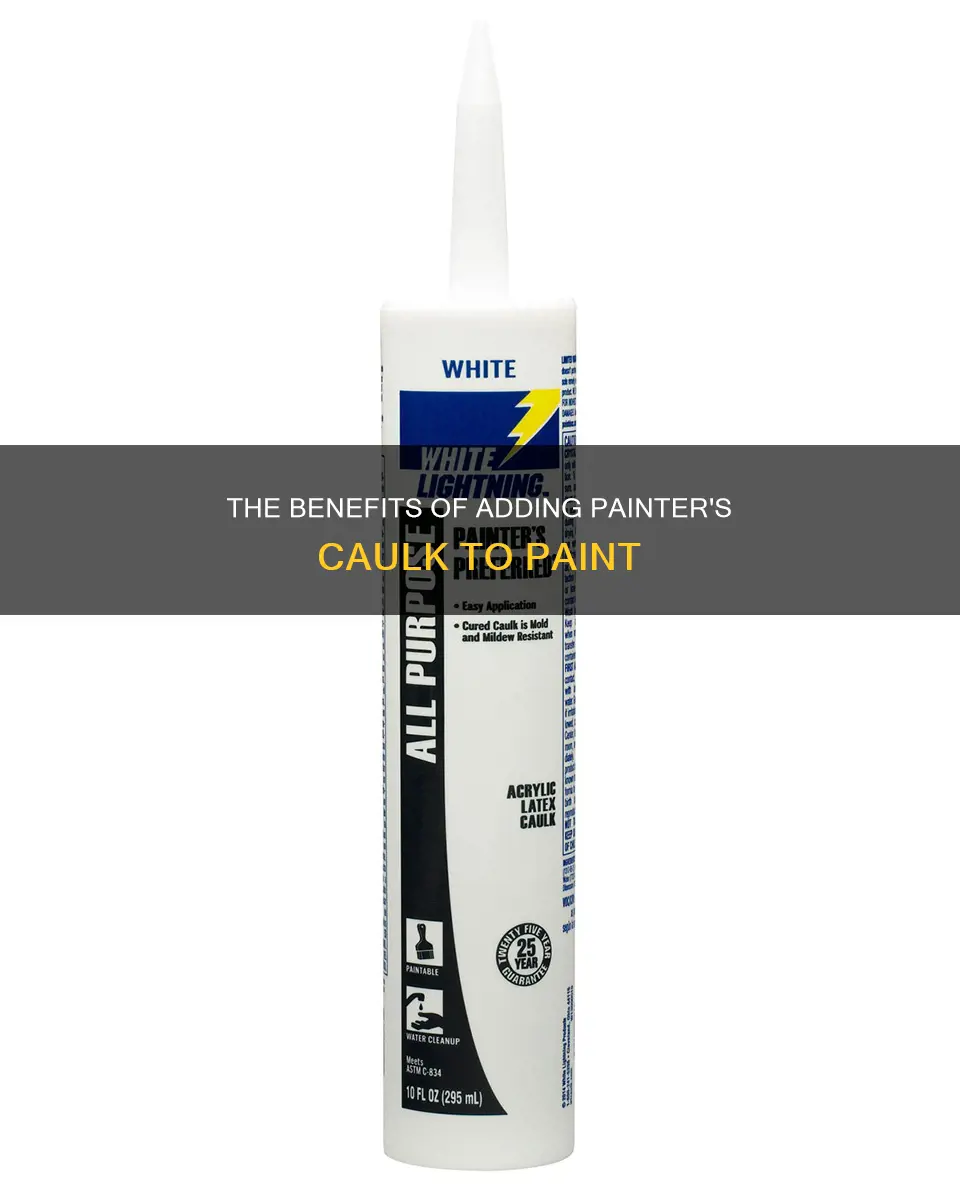 The Benefits Of Adding Painter's Caulk To Paint | CyPaint