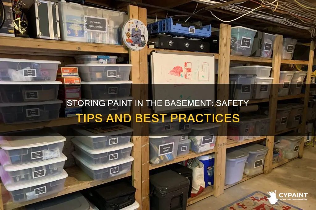 Storing Paint In The Basement: Safety Tips And Best Practices | CyPaint