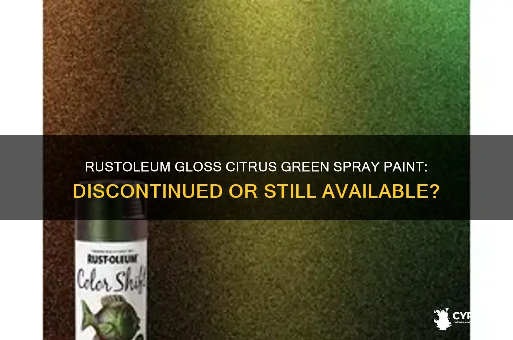 Rustoleum Gloss Citrus Green Spray Paint: Discontinued Or Still ...