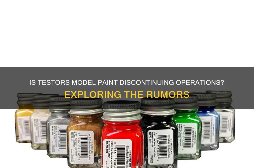 Is Testors Model Paint Discontinuing Operations? Exploring The Rumors ...