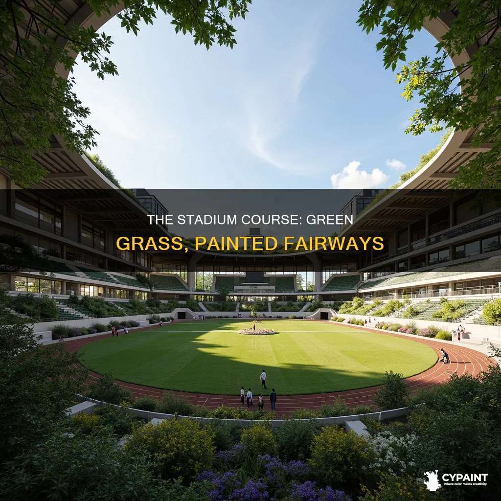 The Stadium Course: Green Grass, Painted Fairways | CyPaint