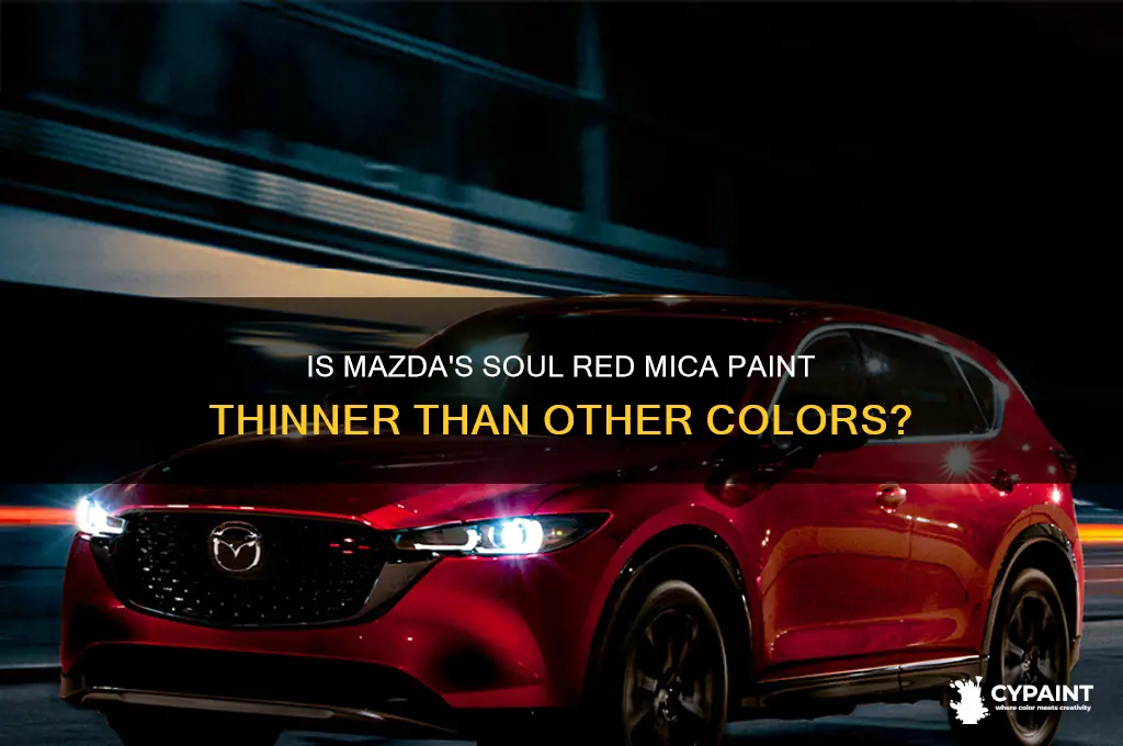 Is Mazda's Soul Red Mica Paint Thinner Than Other Colors? | CyPaint
