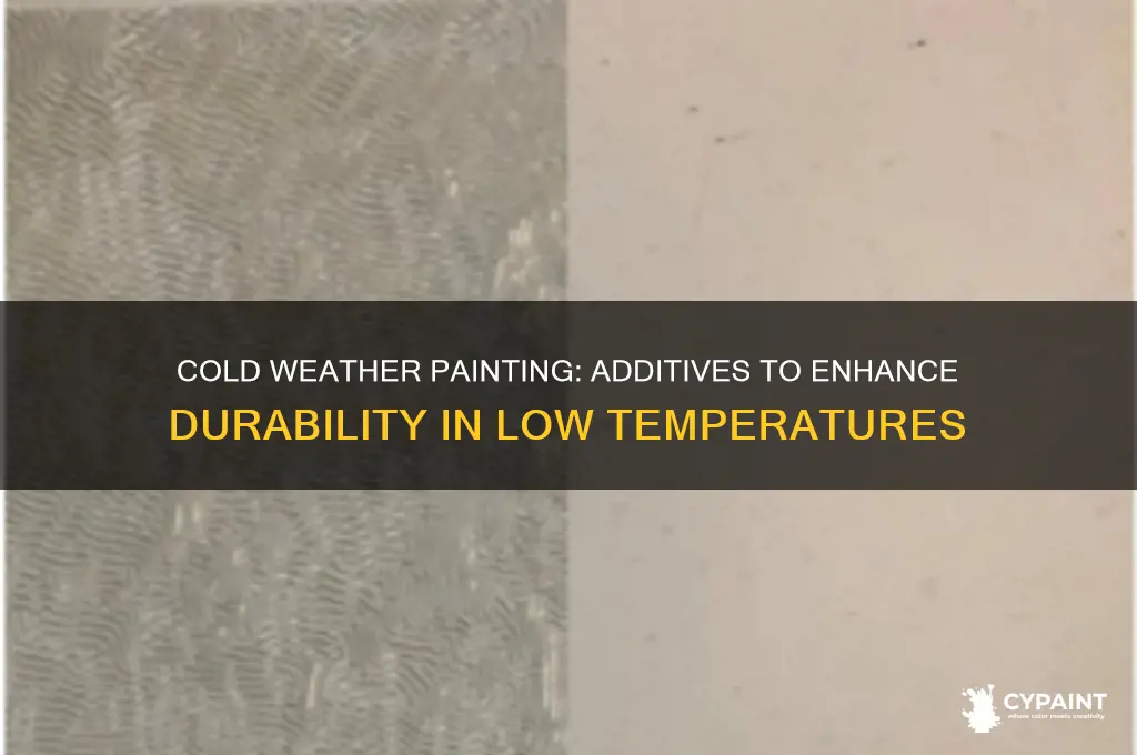 Cold Weather Painting: Additives To Enhance Durability In Low ...