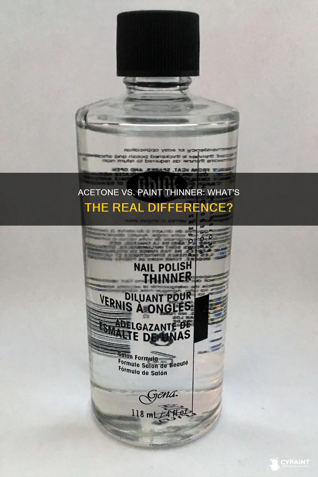 Acetone Vs. Paint Thinner: What's The Real Difference? | CyPaint