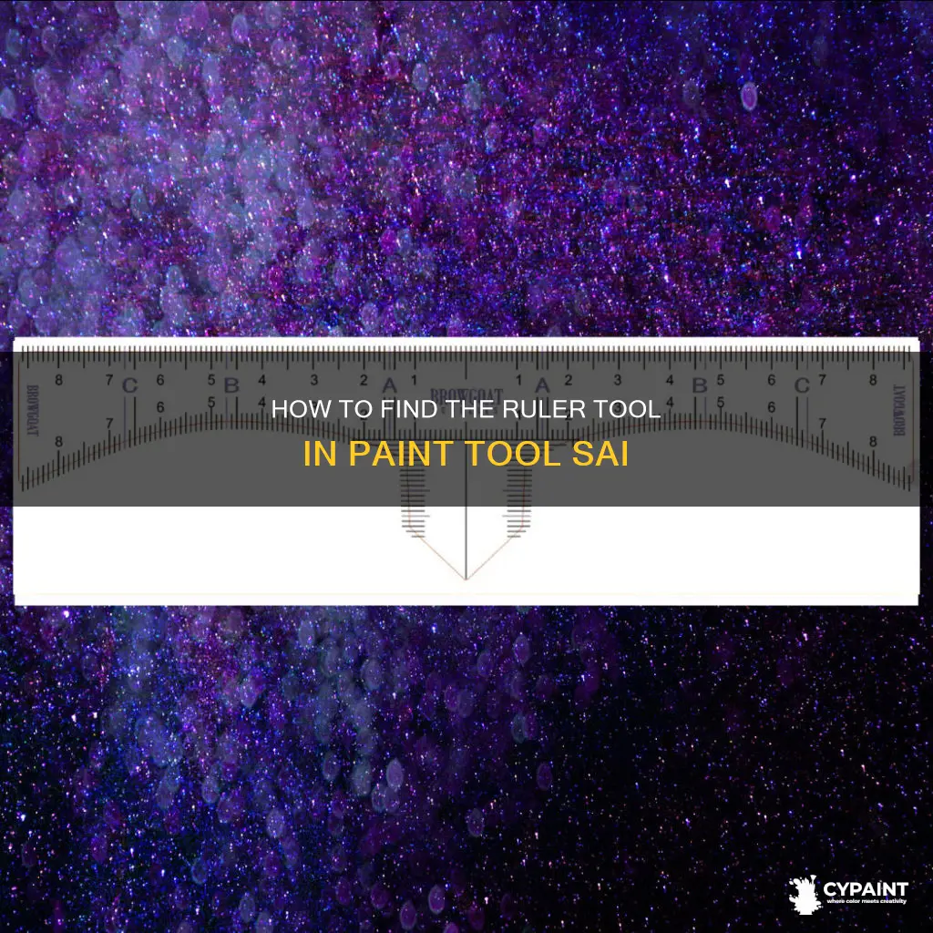 How To Find The Ruler Tool In Paint Tool Sai | CyPaint